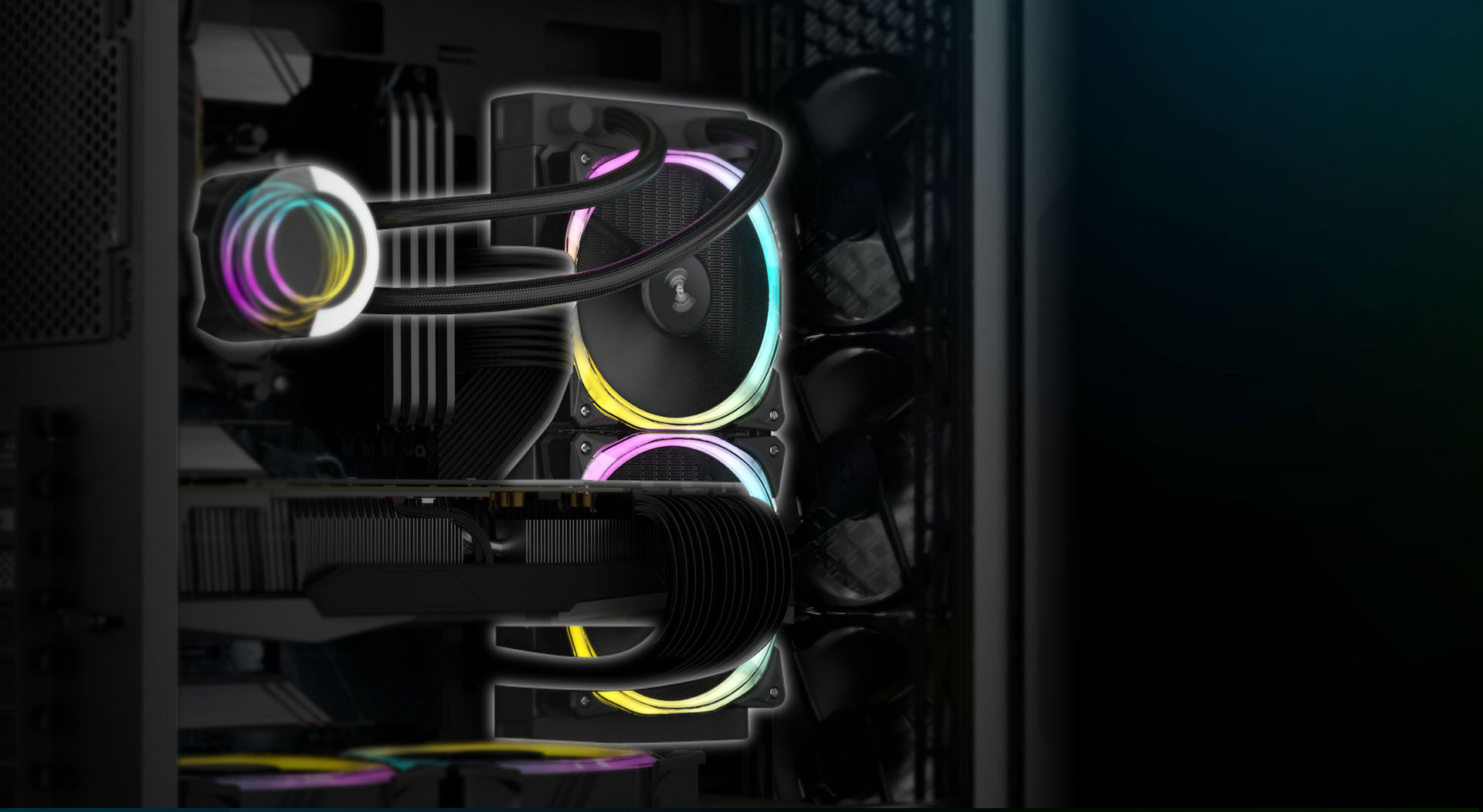 ANTEC AX Series AX90 Mid-Tower ATX Gaming Case, High-Airflow Mesh Front Panel, 4 x 120mm ARGB ...